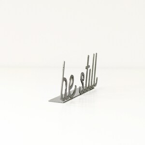 Be Still Word Sign | Relaxing Word Art Be Still Sign Relaxation Gift ...