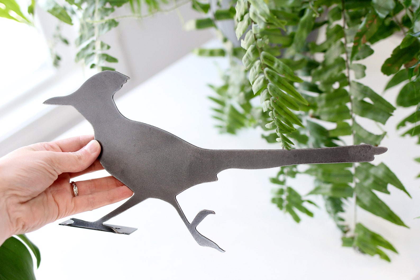 Roadrunner Statue Metal Art Roadrunner Bird Statue - Etsy