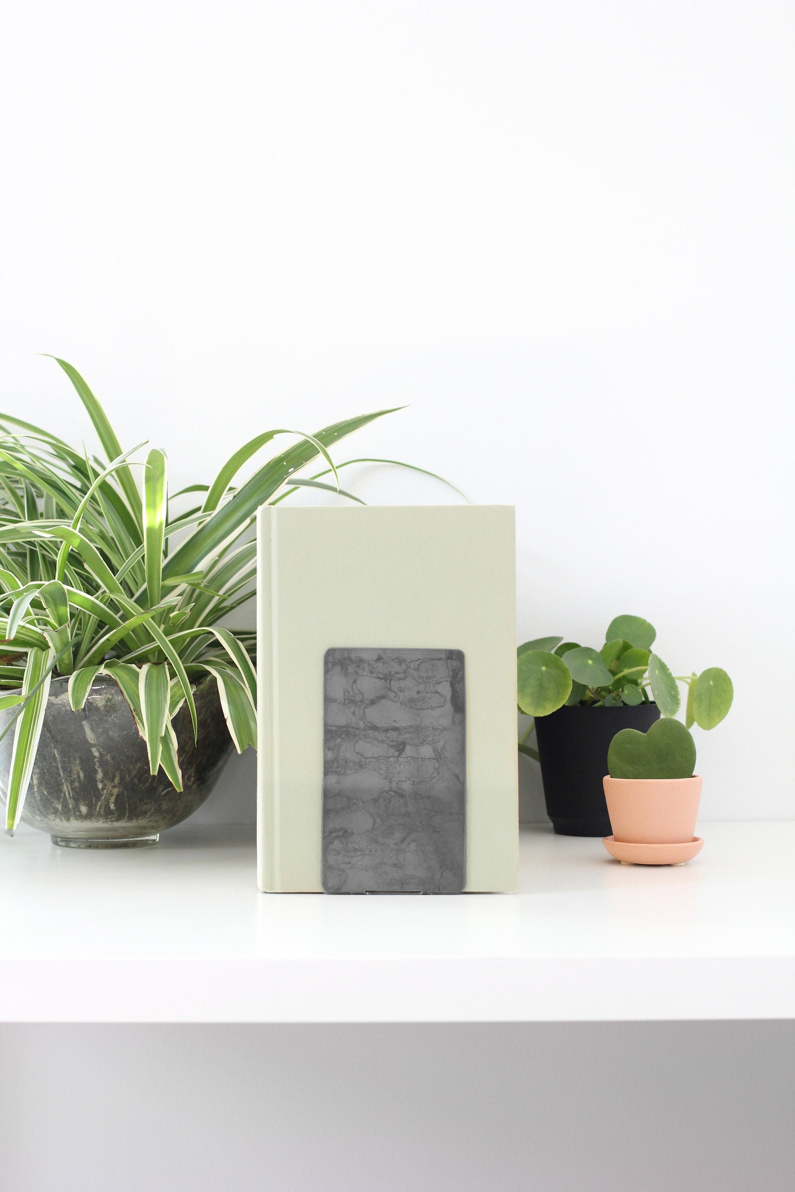 Metal Bookend Home Office Bookend Simple Bookshelf Organizer - Etsy