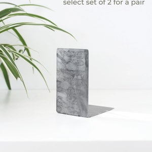 Metal Bookend | Home Office Bookend Simple Bookshelf Organizer Reading ...