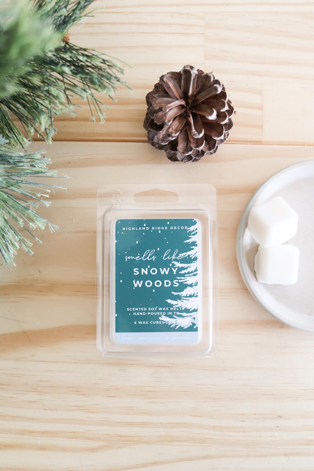 Snowy Woods Wax Melt | Scented Soy Wax Melts | Juniper Spruce Balsam ...