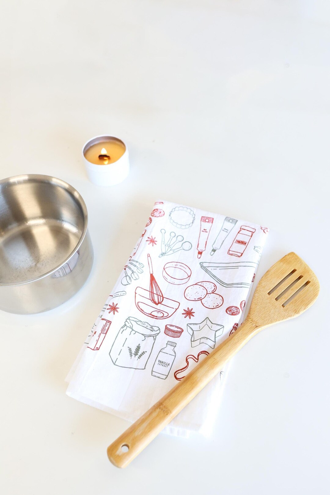Christmas Cookies Tea Towel | Holiday Baking Kitchen Towel Cookie ...