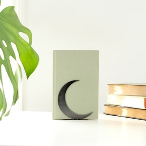 Crescent Moon Bookend | Moon Bookend Star Nursery Bookcase Organization ...