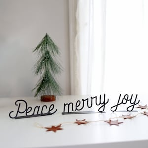 Merry Word Sign | Merry Word Art Holiday Gift Metal Sign Merry Gift ...