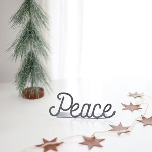 Peace Word Sign | Peace Word Art Gift for Her Metal Sign Peace Gift ...