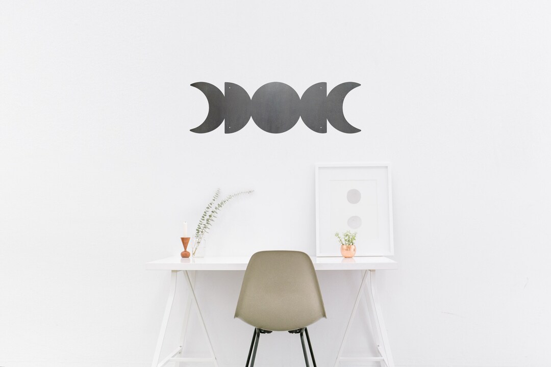 Large Moon Phase Wall Hanging Moon Phases Wall Hanging Rustic Home ...