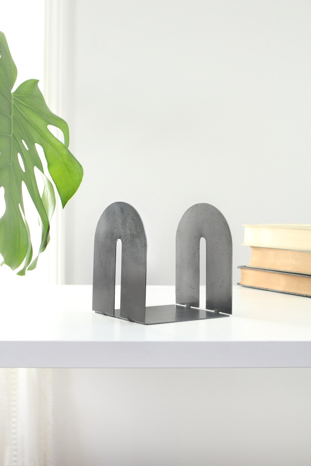 Double Arch Bookend Home Office Bookend Simple Bookshelf Organizer Reading Nook Farmhouse Decor ...