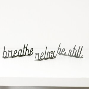 Be Still Word Sign | Relaxing Word Art Be Still Sign Relaxation Gift ...
