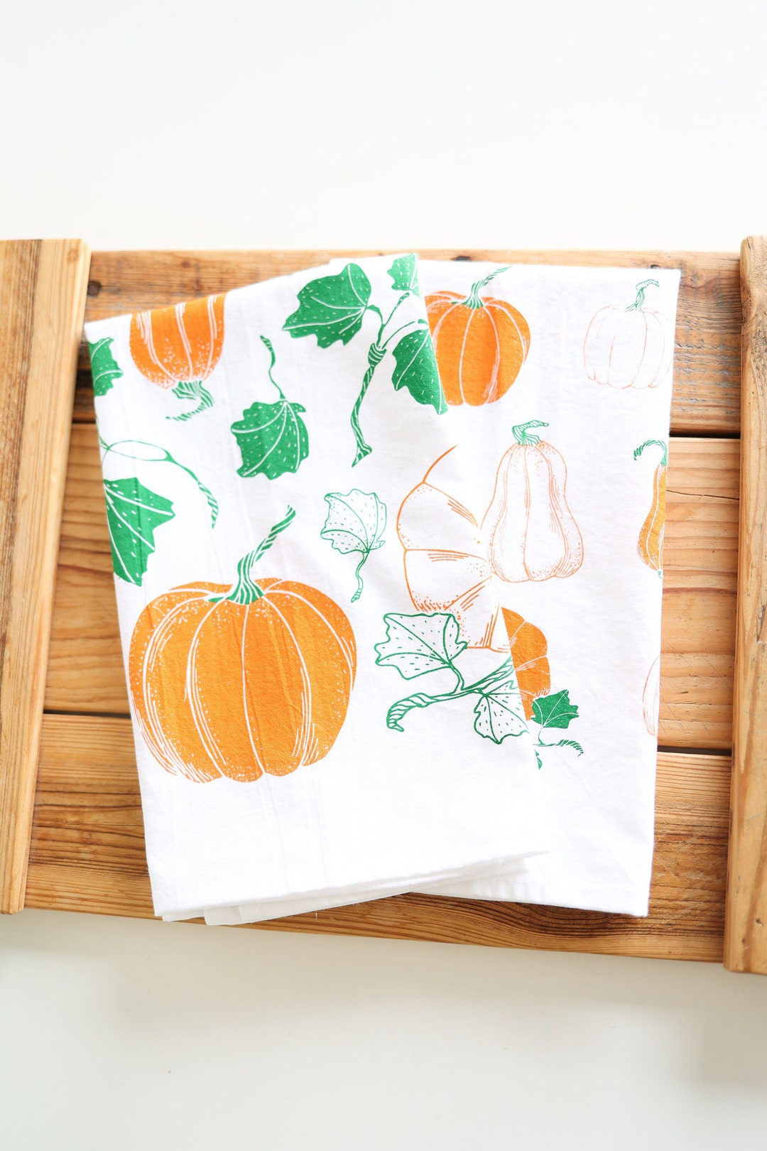 Pumpkin Patch Tea Towel Holiday Pumpkin Patch Autumn Harvest Tea Towel ...