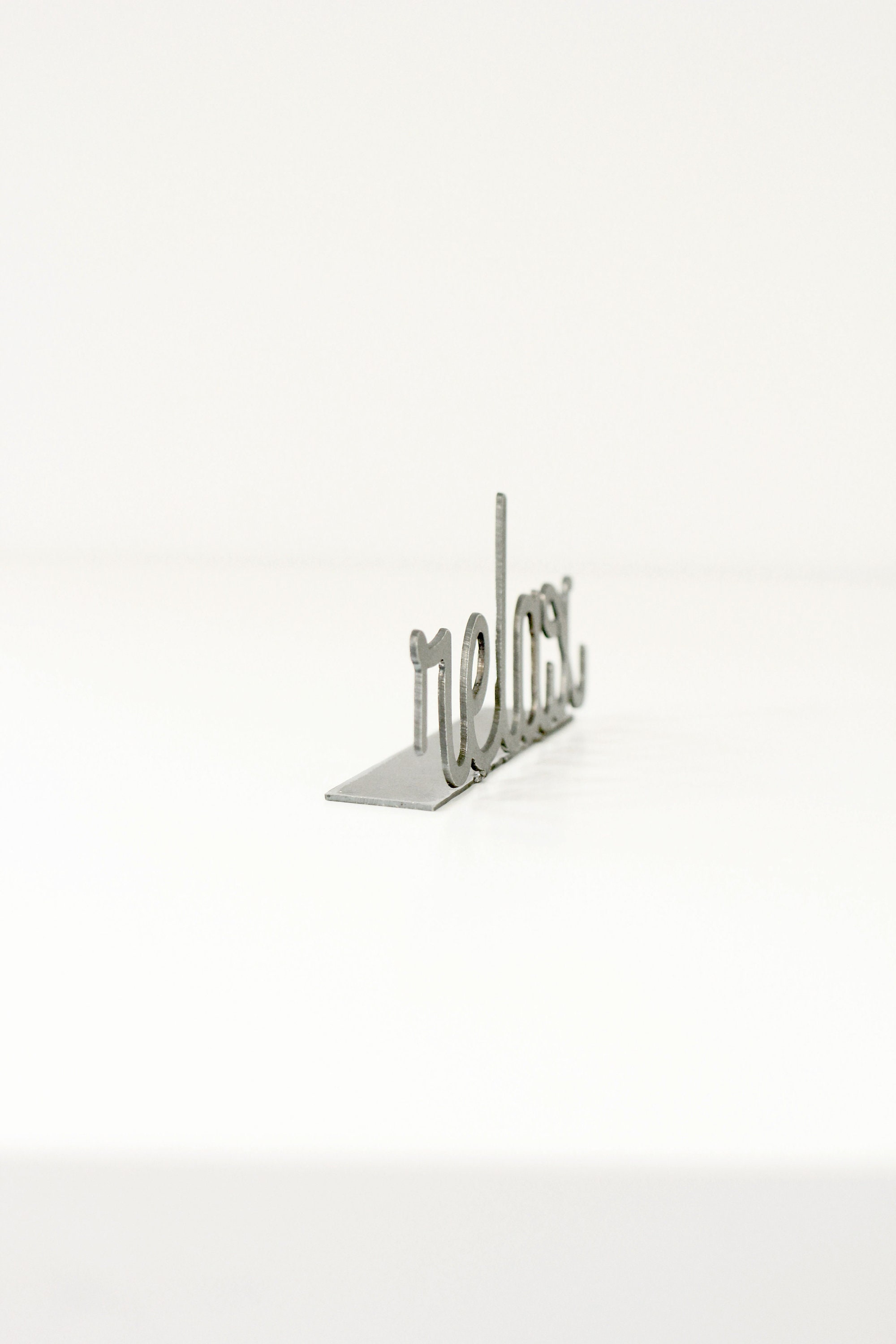 Relax Word Sign | Relaxing Word Art Gift for Her Metal Sign Relaxation ...