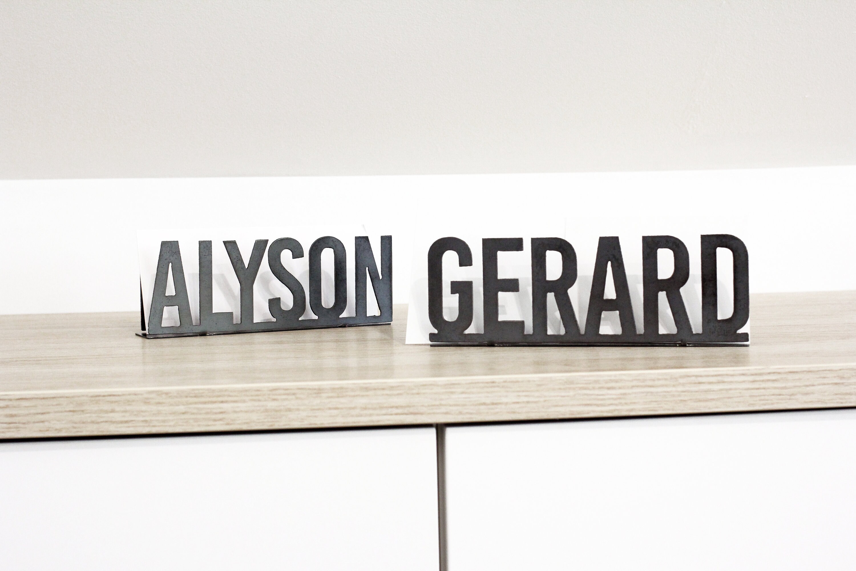 Custom Text Personalized Name Mail Organizer home office | Etsy