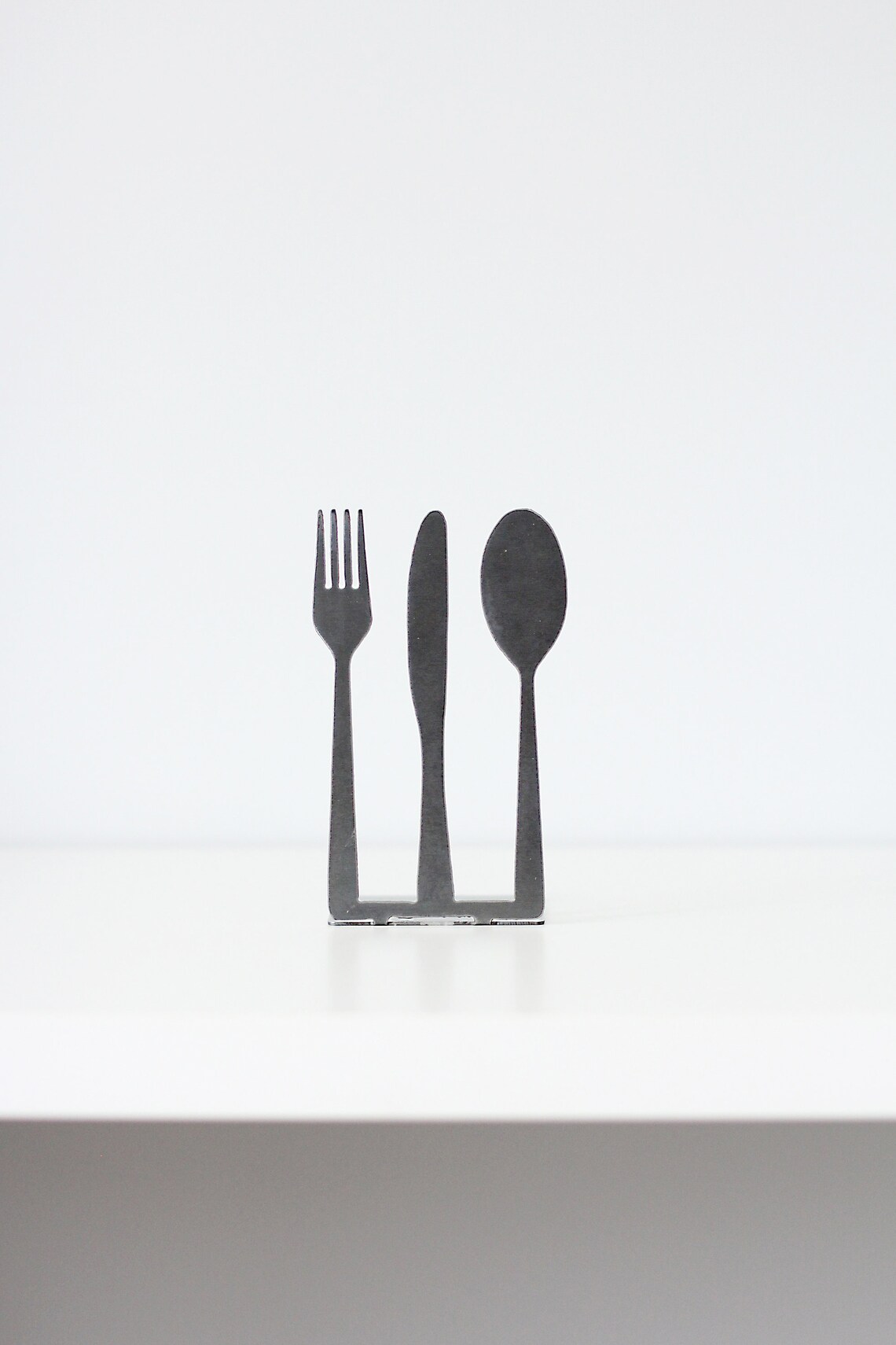 Fork Knife Spoon Kitchen Cookbook Bookend | Kitchen Bookend Cookbook ...