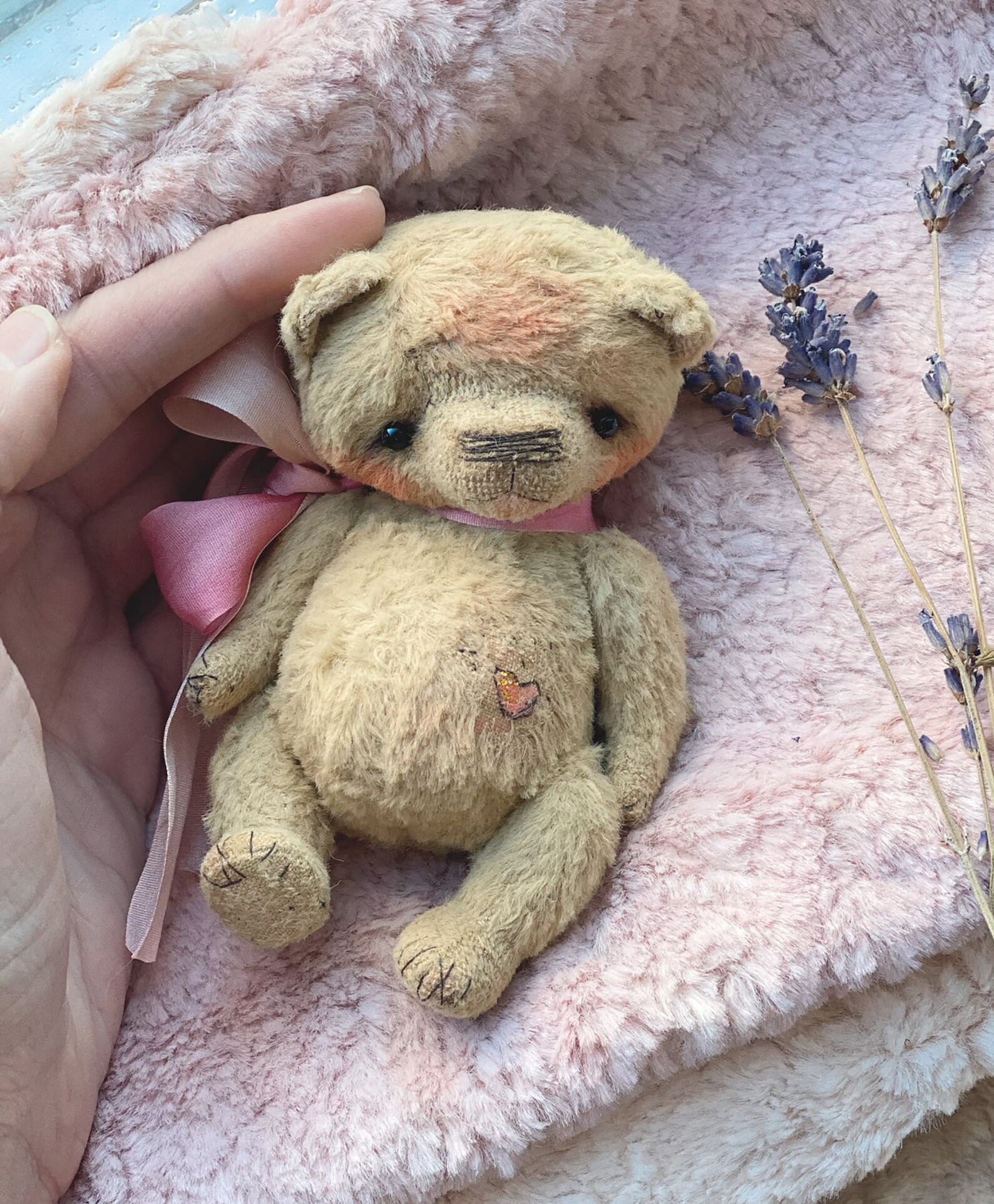 Little Stuffed Bear Memory Gift Bear Miniature Teddy Bear - Etsy