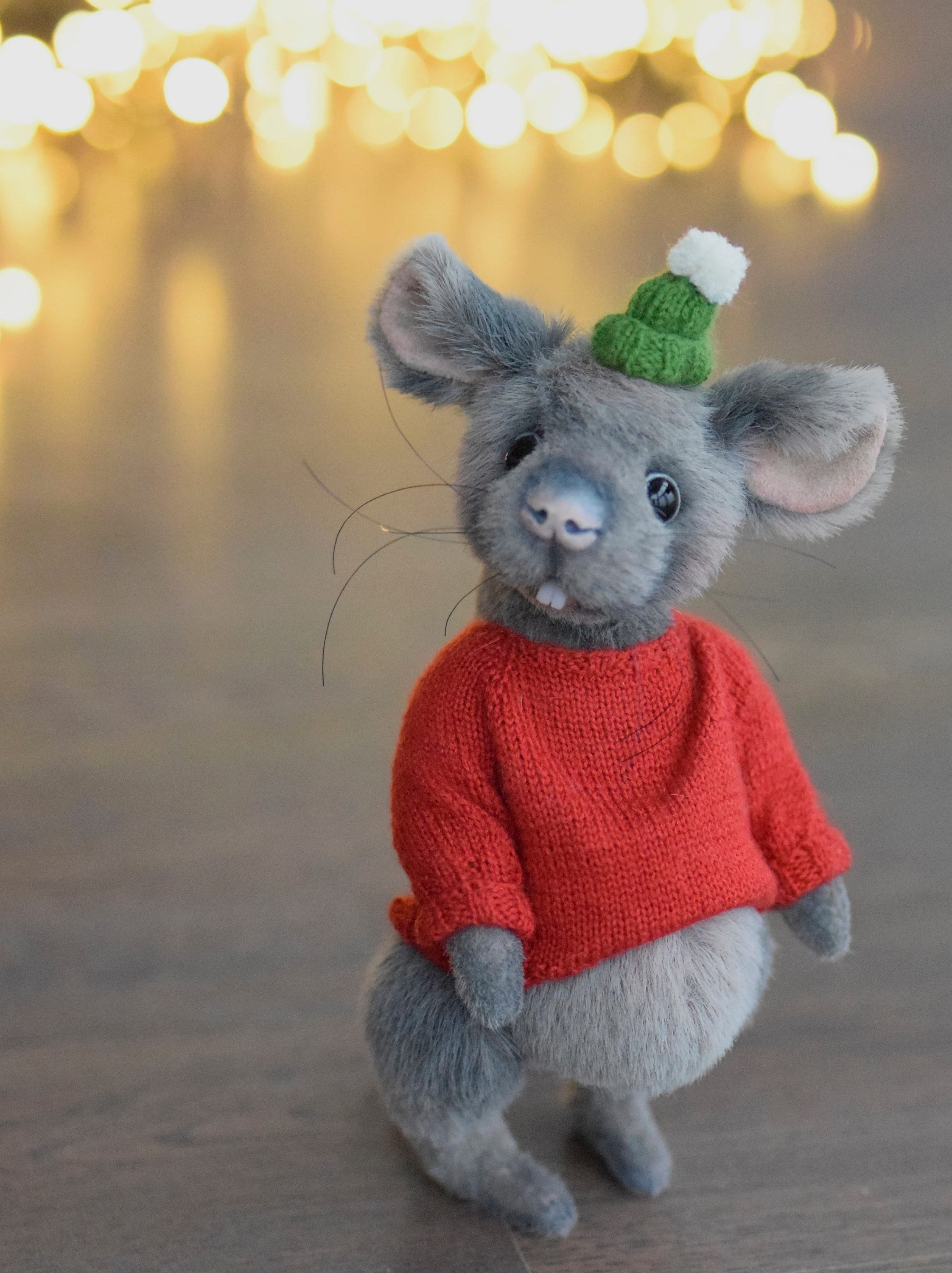 Christmas teddy stuffed Rat toy rat christmas gift teddy | Etsy