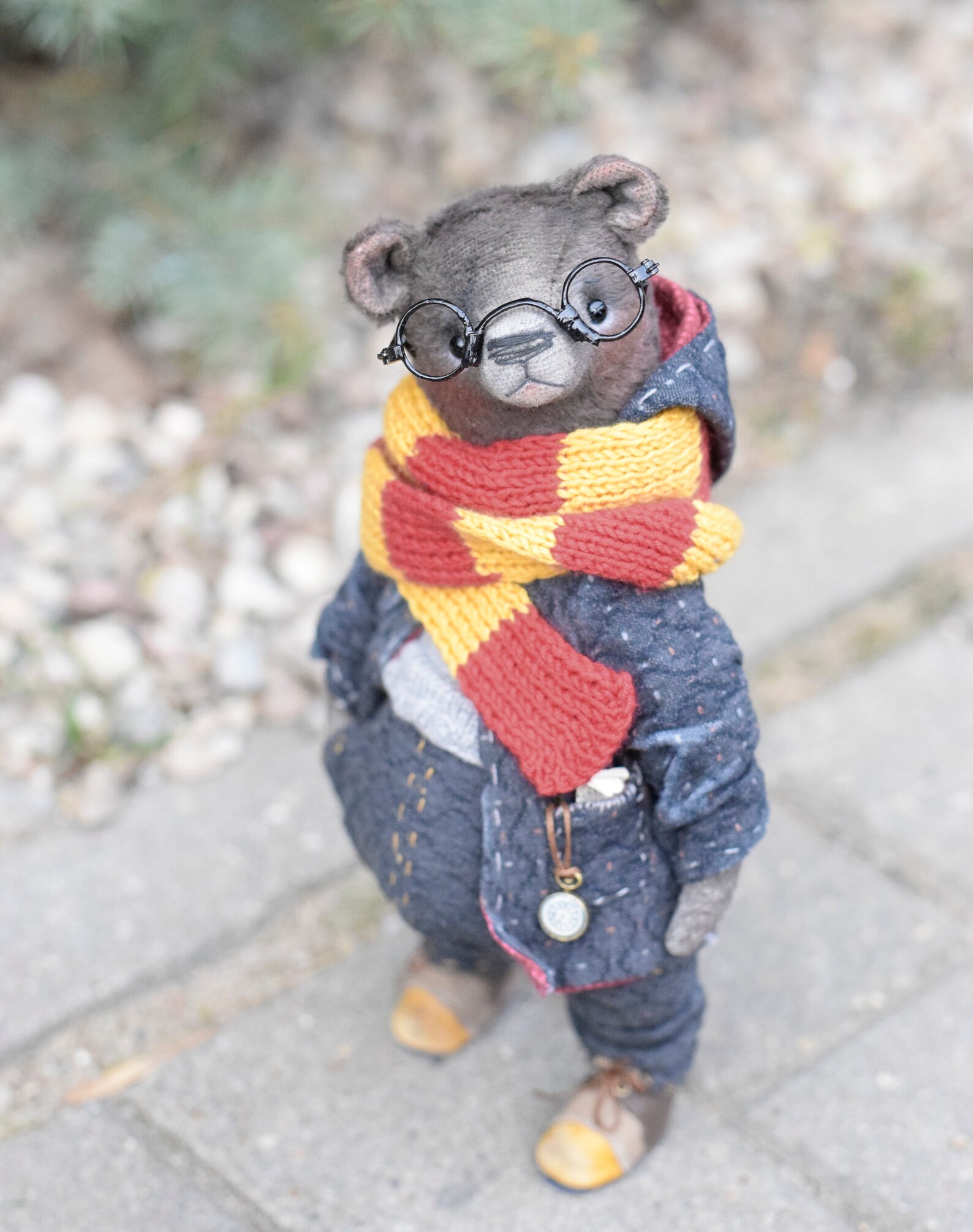 Harry Stuffed Bear Artist Teddy Bear Gift for Fans - Etsy