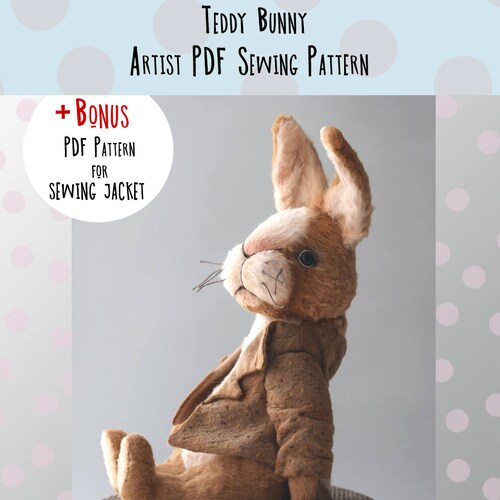 Bunny Sewing Pattern Stuffed Animal Pattern PDF Rabbit - Etsy
