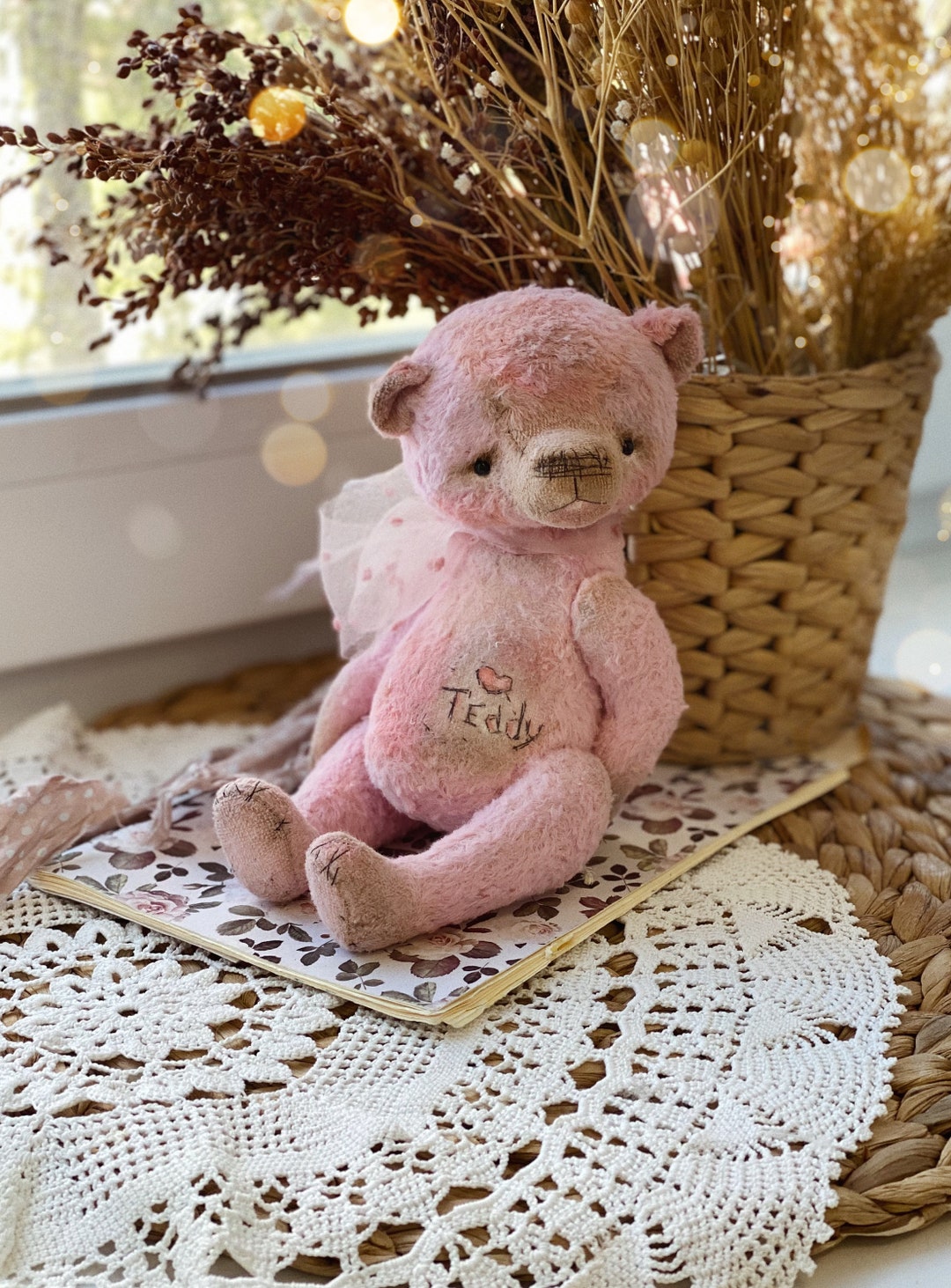 Artist Stuffed Memory Bear - Custom Bear, Easy Plushies Bear ...