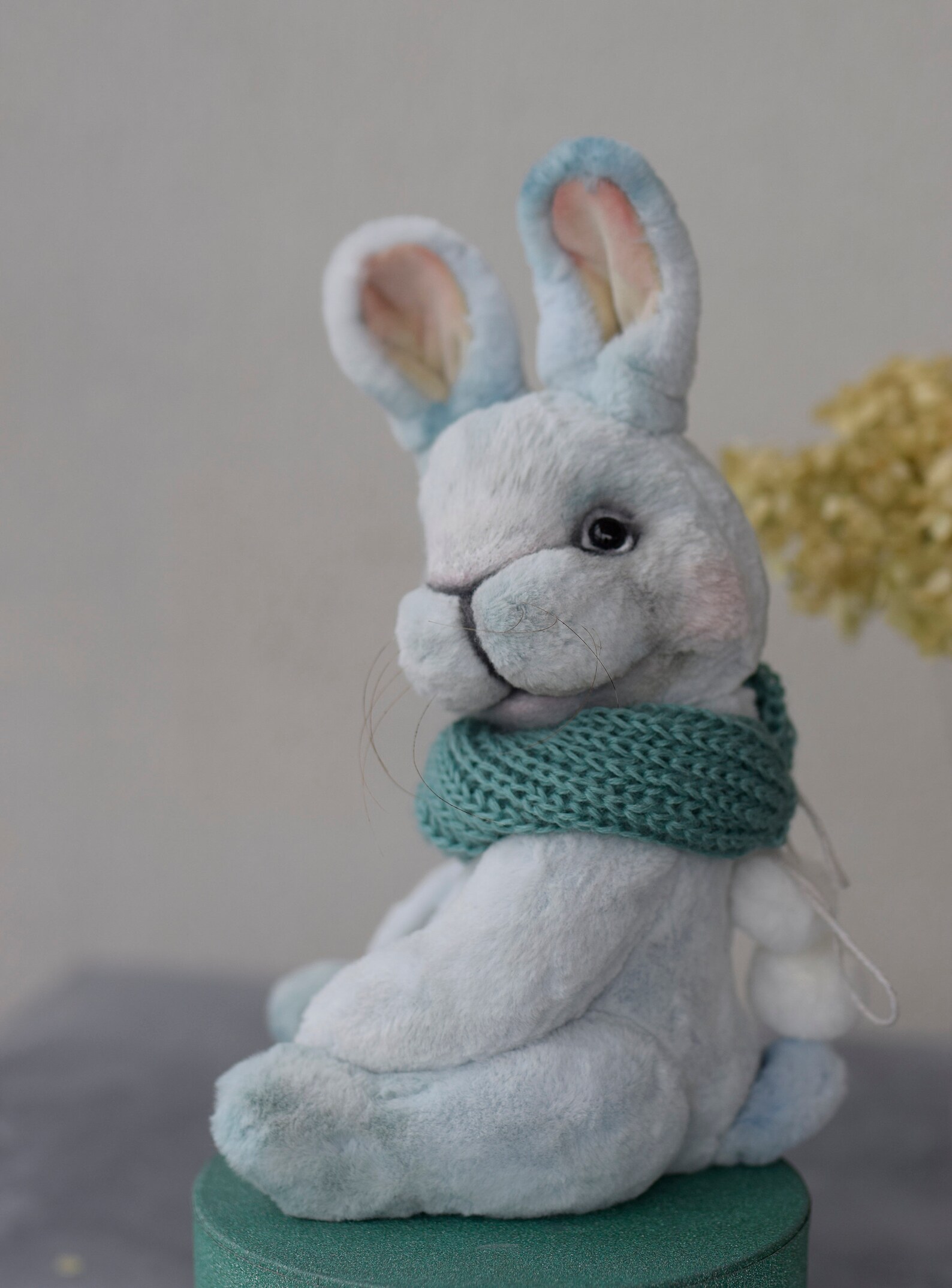 Artist Teddy Bunny Stuffed Bunny Plush Rabbit Toy for | Etsy