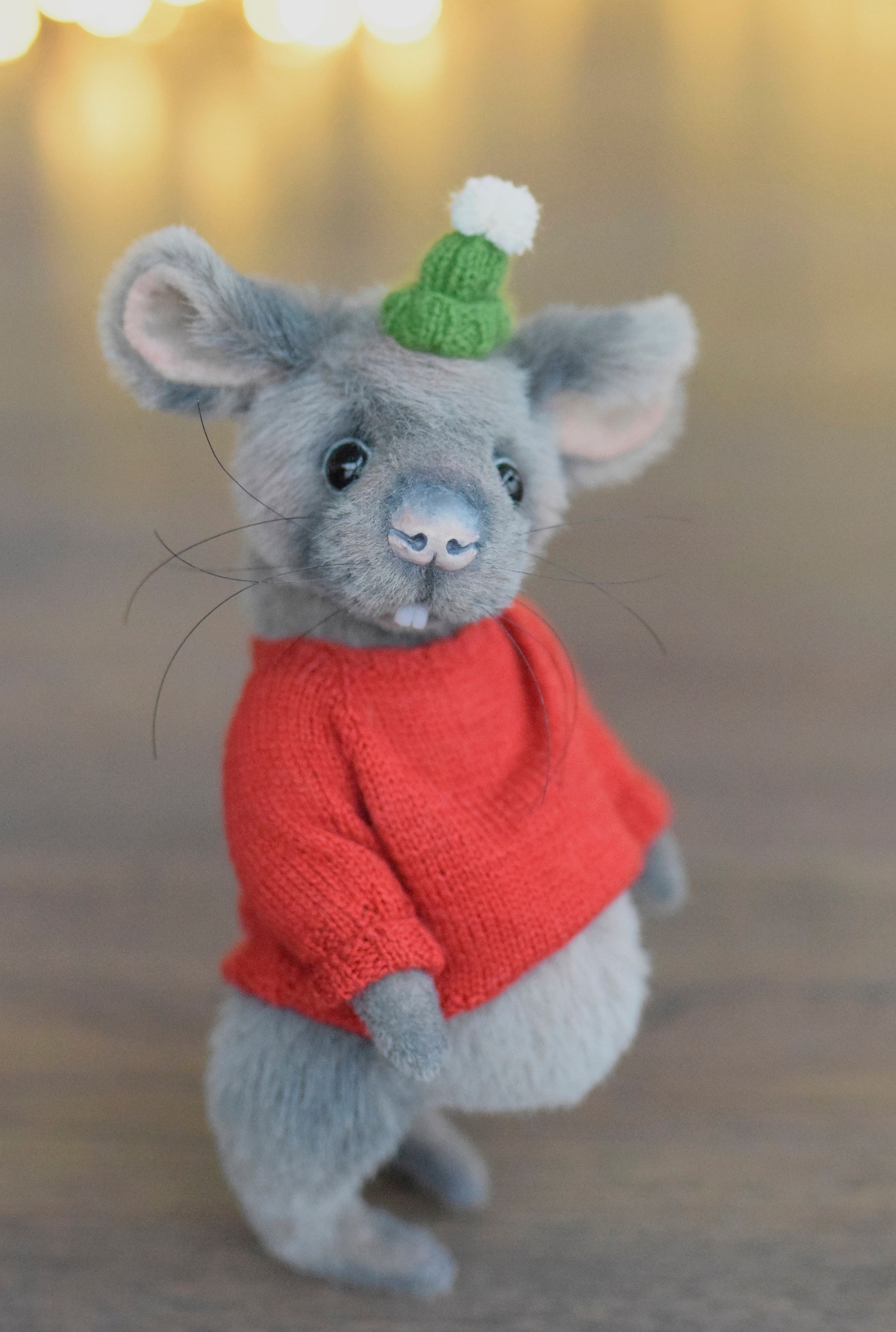 Christmas teddy stuffed Rat toy rat christmas gift teddy | Etsy