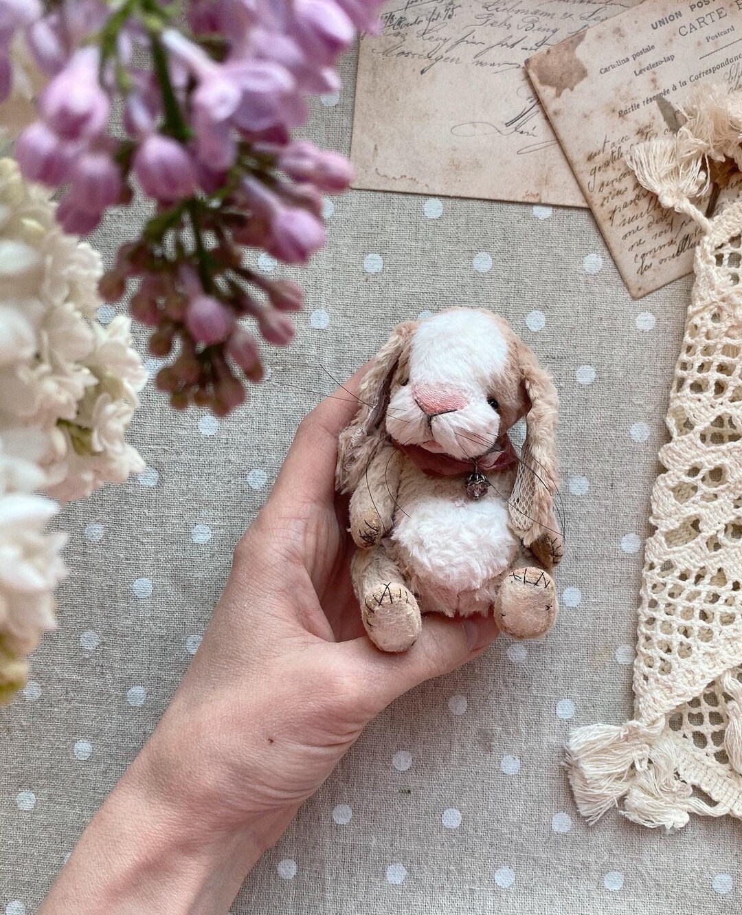 Художник чучело кролика маленький кролик кукла кролика - Etsy