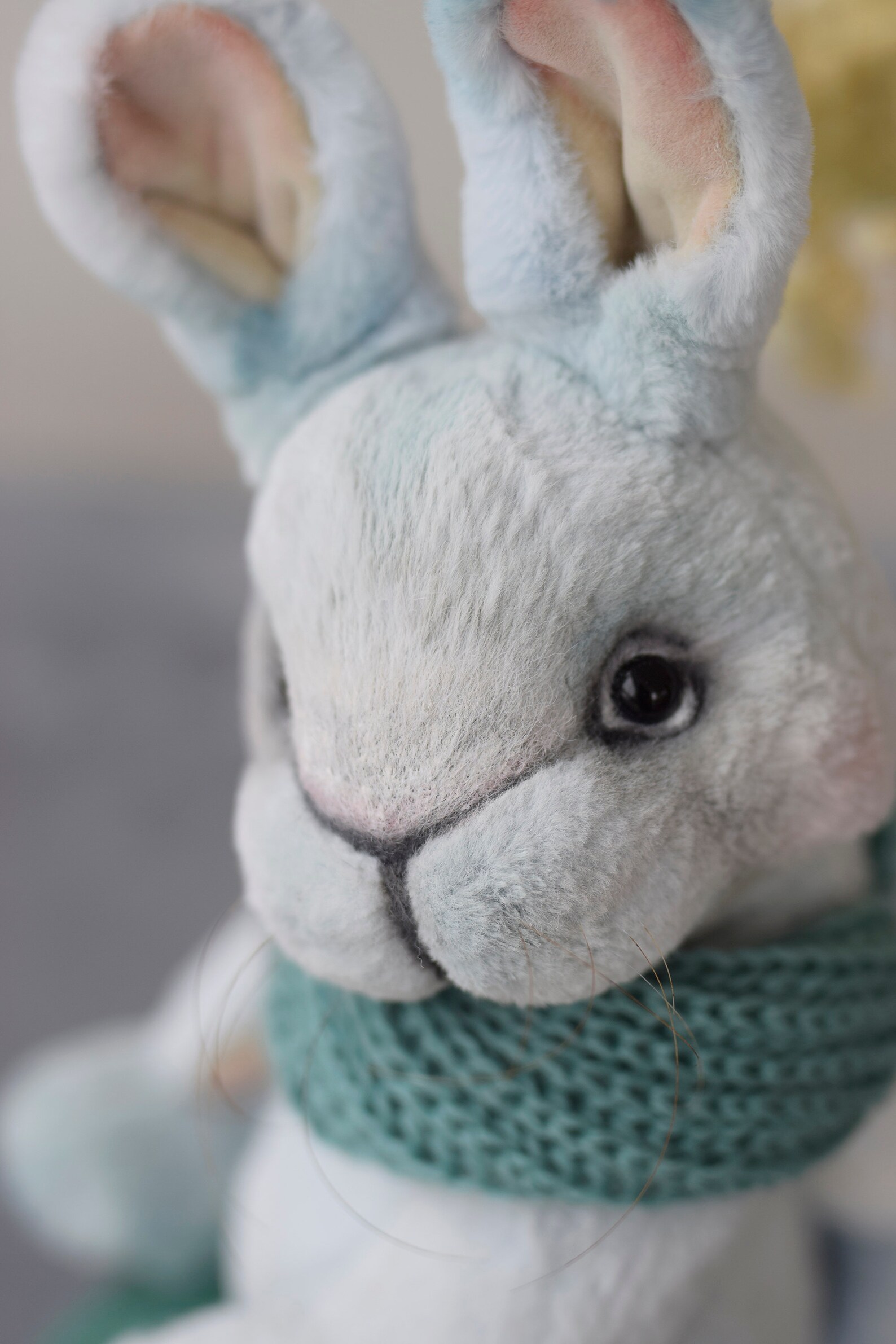 Artist teddy bunny stuffed bunny plush rabbit toy | Etsy