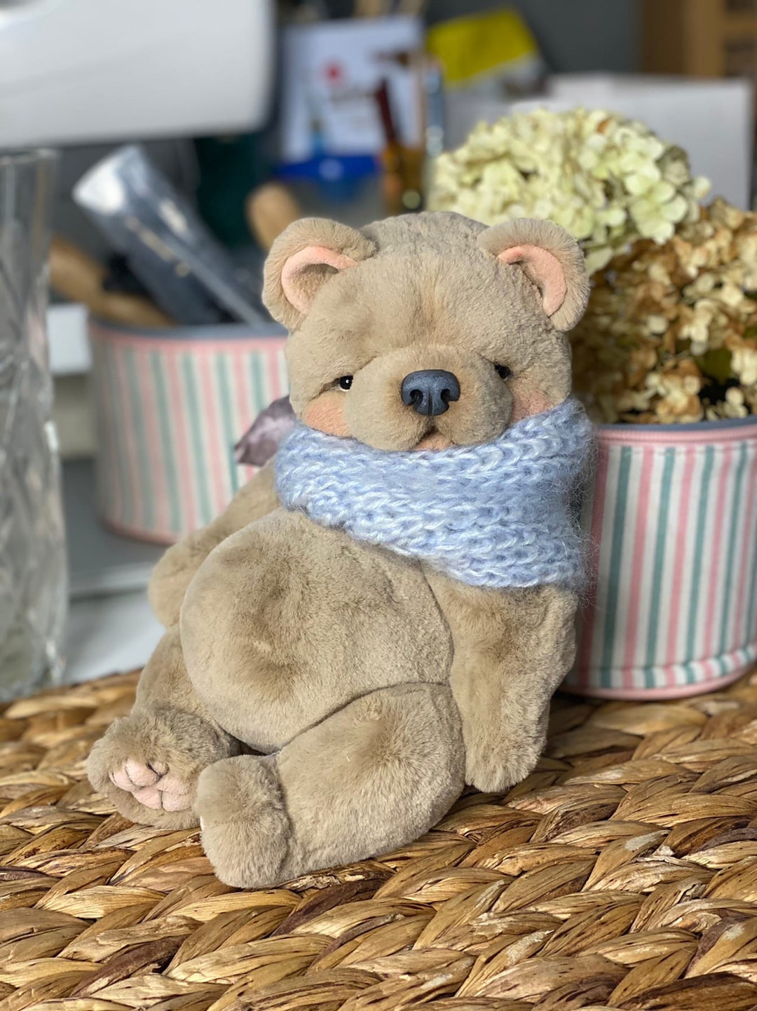Artist Teddy Bear, Memory Fluffy Bear, Stuffed Bear Toy, Collectible ...