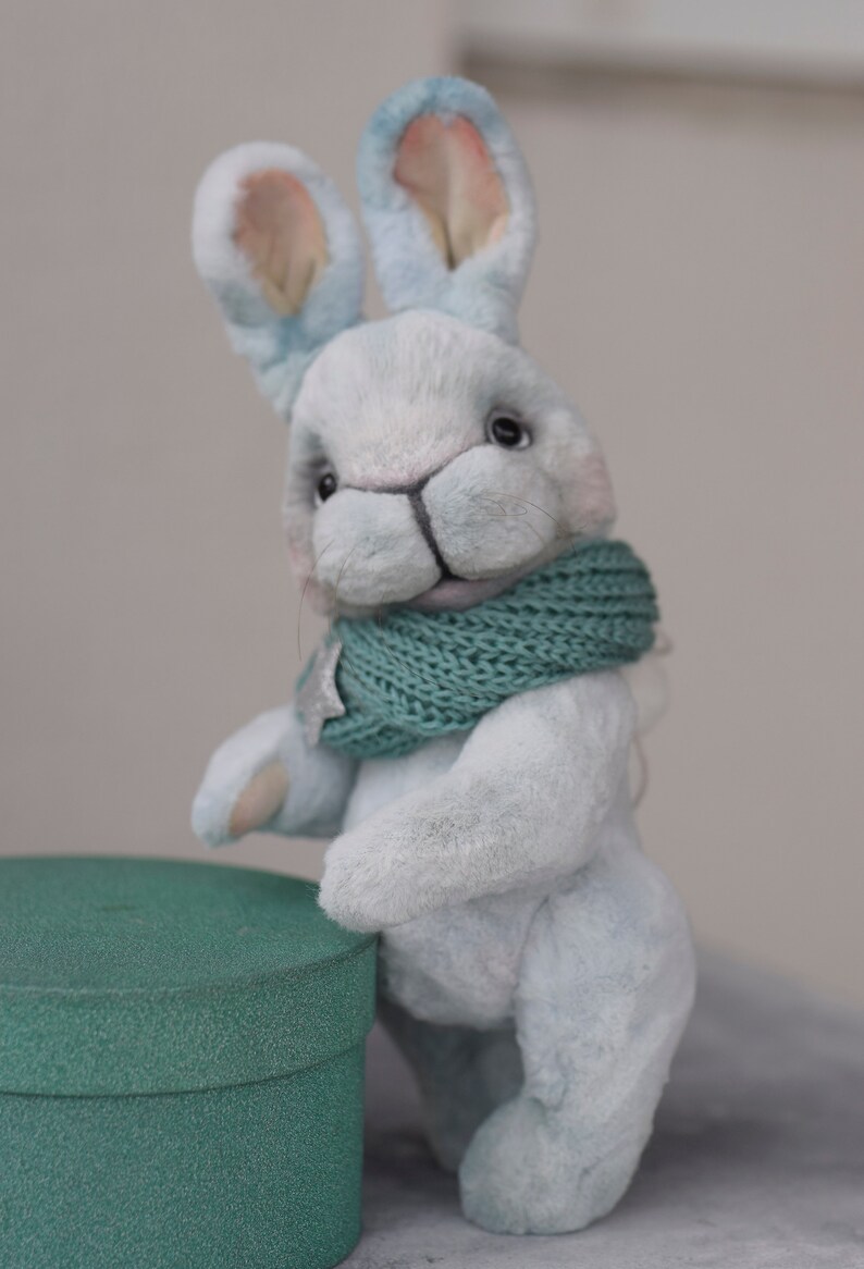 Artist Teddy Bunny Stuffed Bunny Plush Rabbit Toy for | Etsy