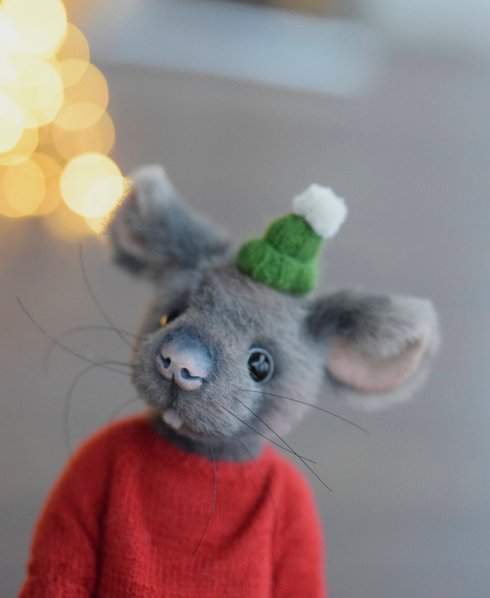 Christmas teddy stuffed Rat toy rat christmas gift teddy | Etsy