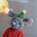Christmas Teddy Stuffed Rat, Toy Rat, Christmas Gift, Teddy Mouse, Toy ...