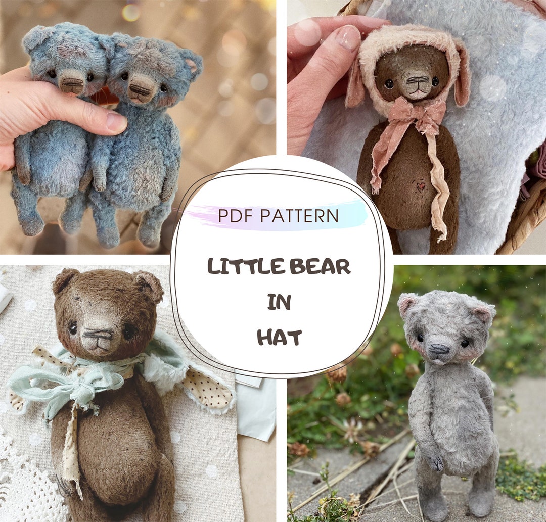 Sewing PATTERN PDF Little Stuffed Bear, Teddy Bear Pattern, How Make ...