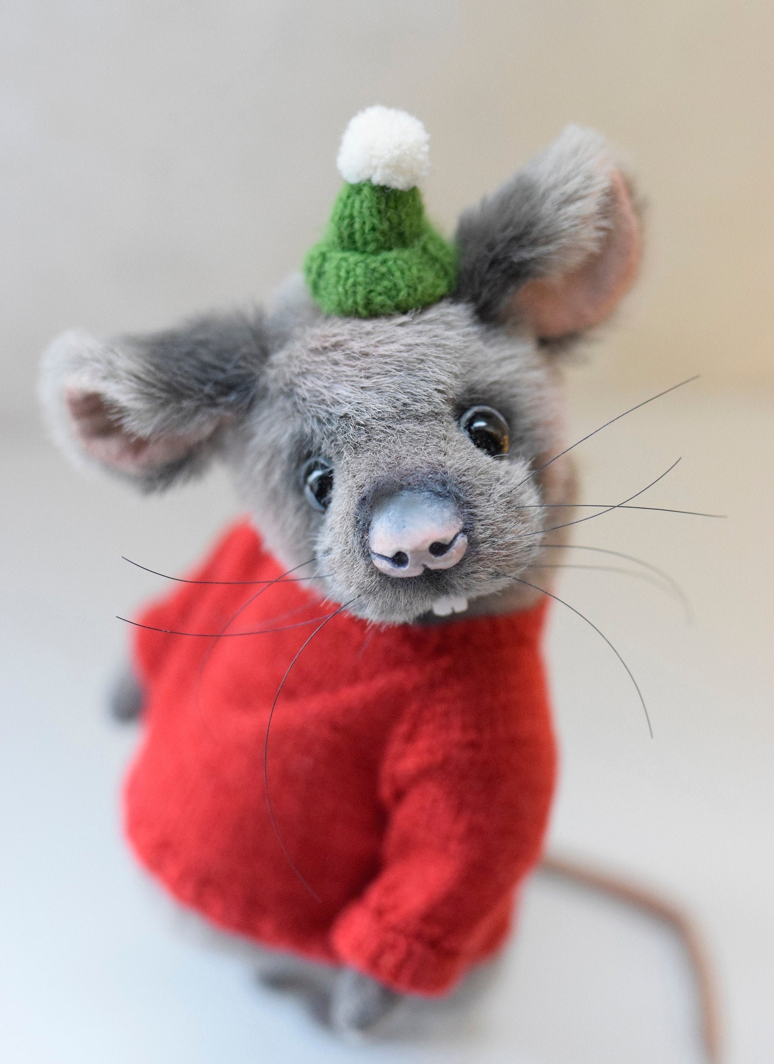 Christmas teddy stuffed Rat toy rat christmas gift teddy | Etsy