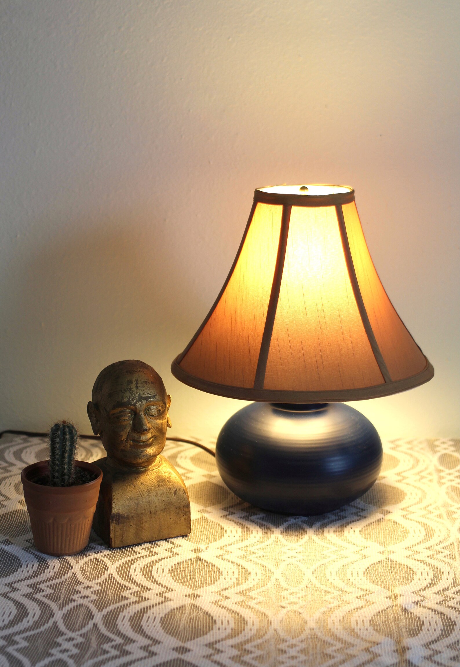 Small Blue Lamp retro 90s lamp table lamp orb lamp | Etsy