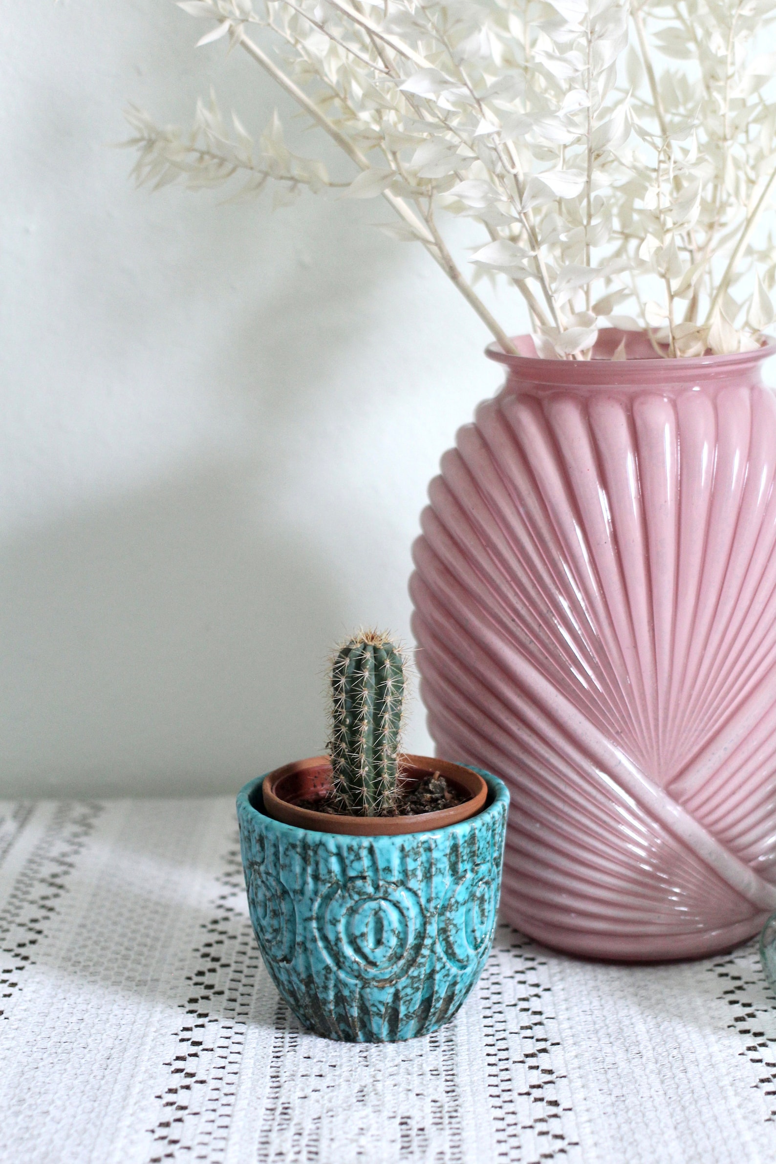 Small Turquoise Planter - Pottery Planter - Textured Planter - Ceramic ...