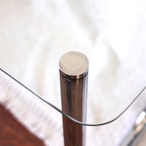 1960s Modern Chrome Tube Table With Glass Top - Etsy