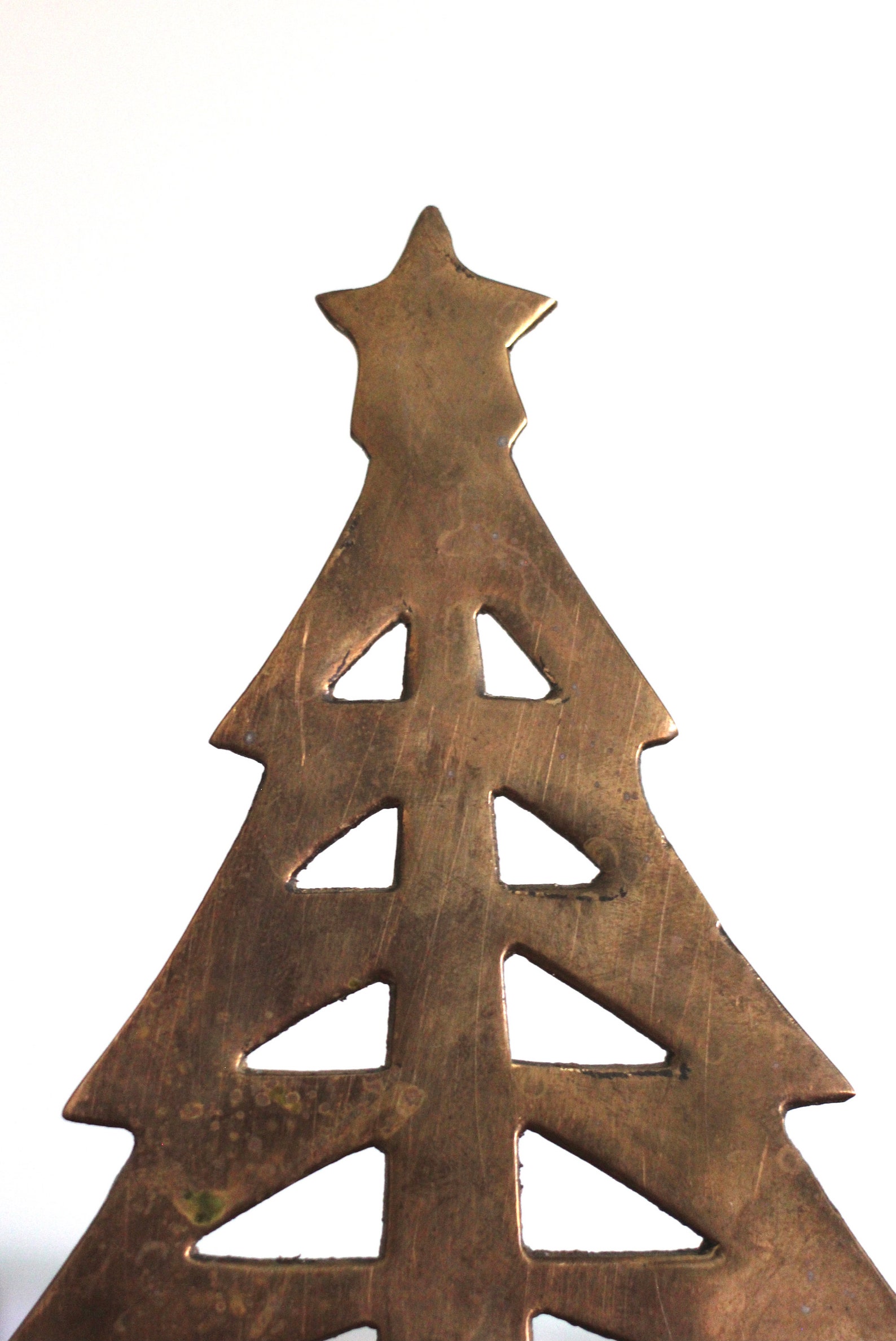 Brass Christmas Tree Brass Christmas Tree Trivet Brass - Etsy