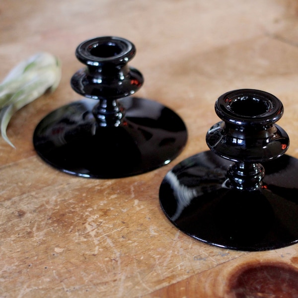 Glass Colored Candlesticks - Etsy