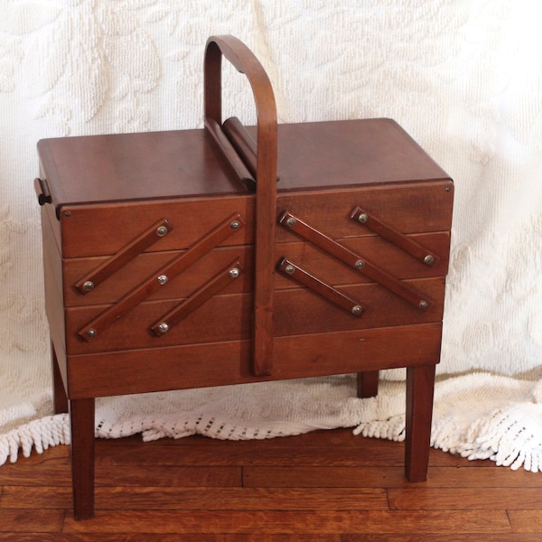 Wood Sewing Box - Etsy