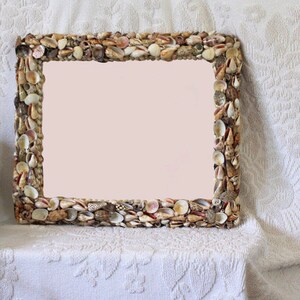 Shell Mirror - Rectangle Mirror - Shell Art - Large Mirror - Bathroom ...