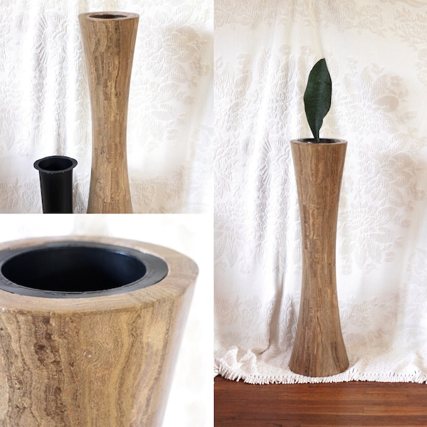 Tall Stone Planter - Etsy