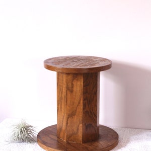 Octagon Wood Plant Stand - Wood Stand - Wood Stool - Plant Stand ...