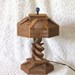 Popsicle Lamp Folk Art Camp Art Older Popsicle Stick Lamp Retro Lamp ...