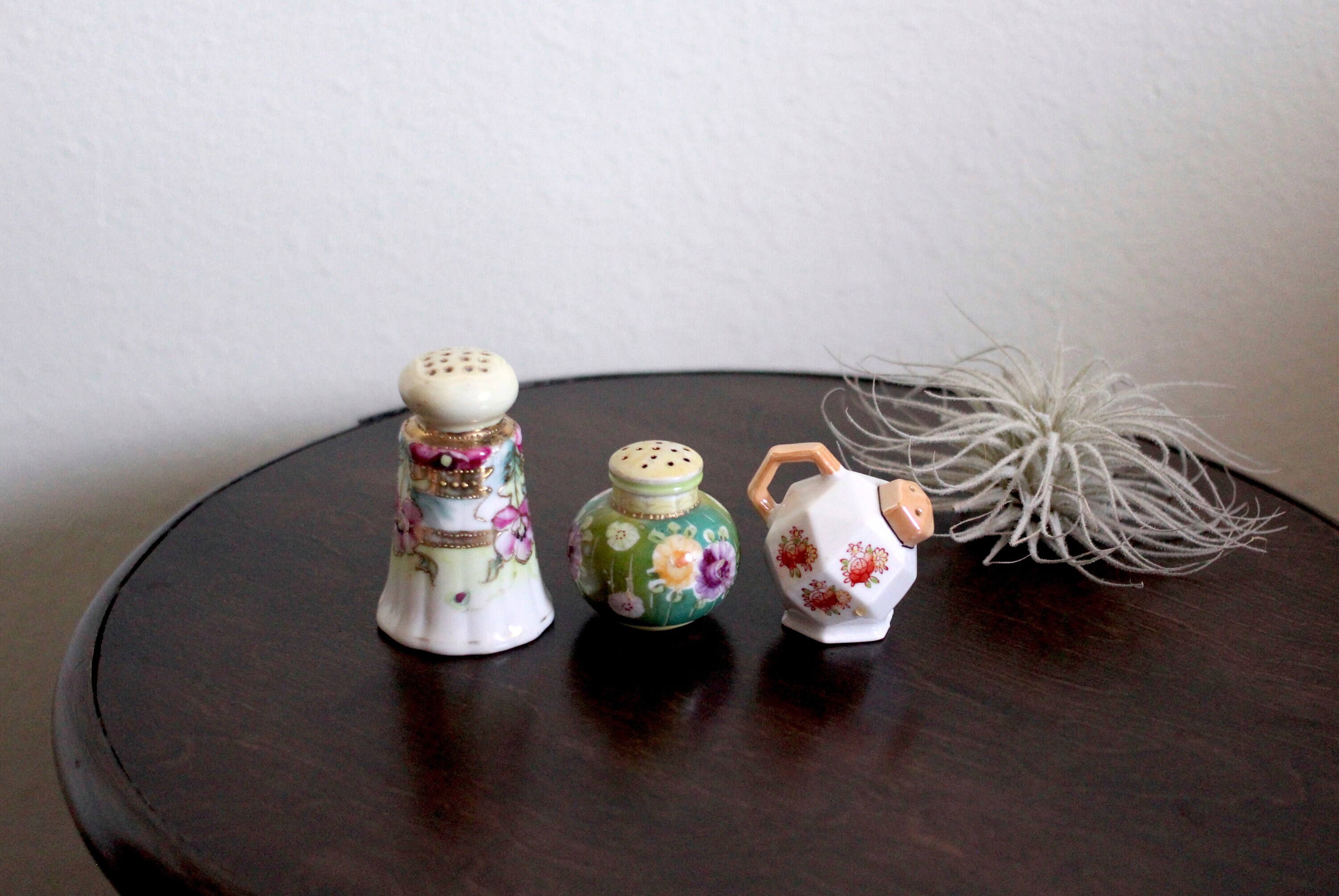 Victorian Shakers - Handpainted Shakers - Flower Design - Antique ...