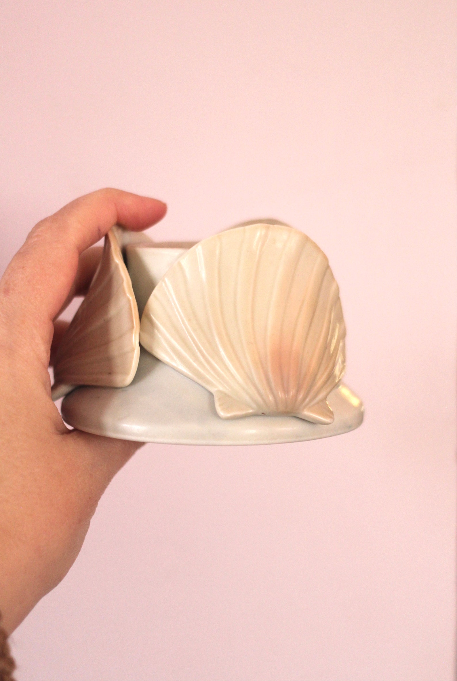 Ceramic Shell Candle Shell Dish White Ceramic Ceramic - Etsy