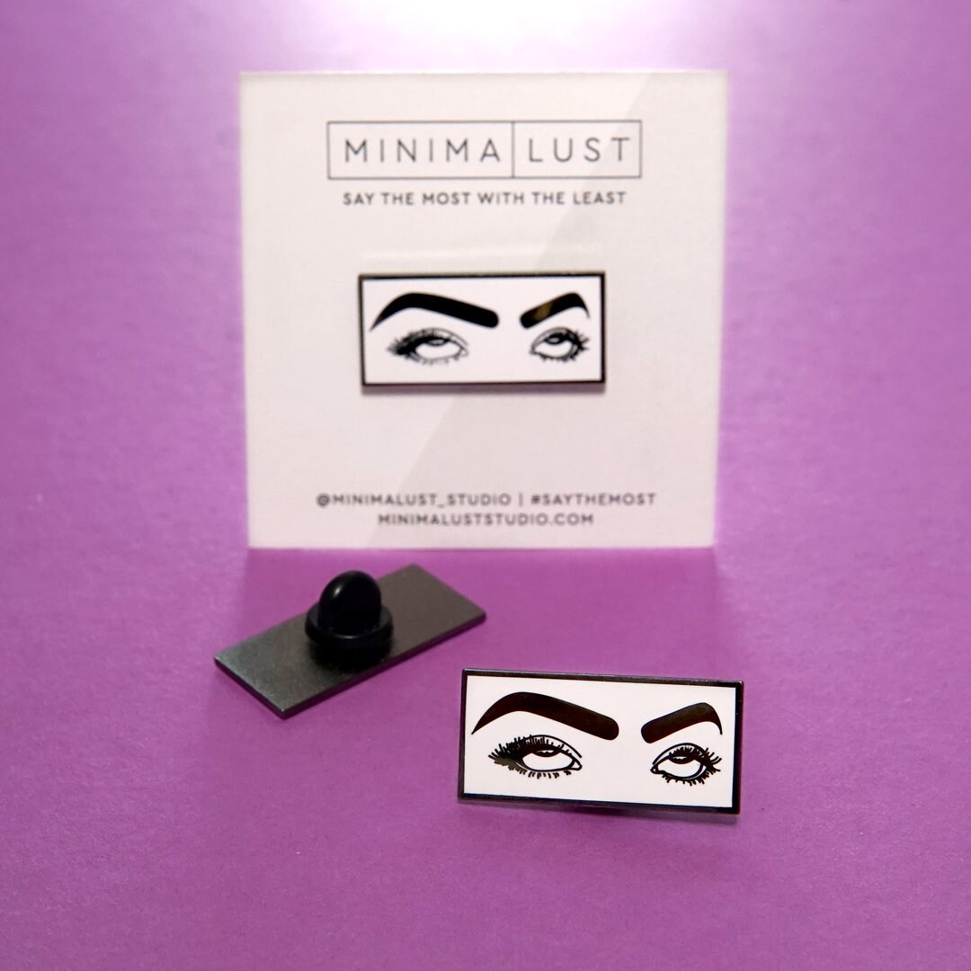 Big Mood Forever Mood Eye Roll Enamel Pin Rolling Eyes | Etsy