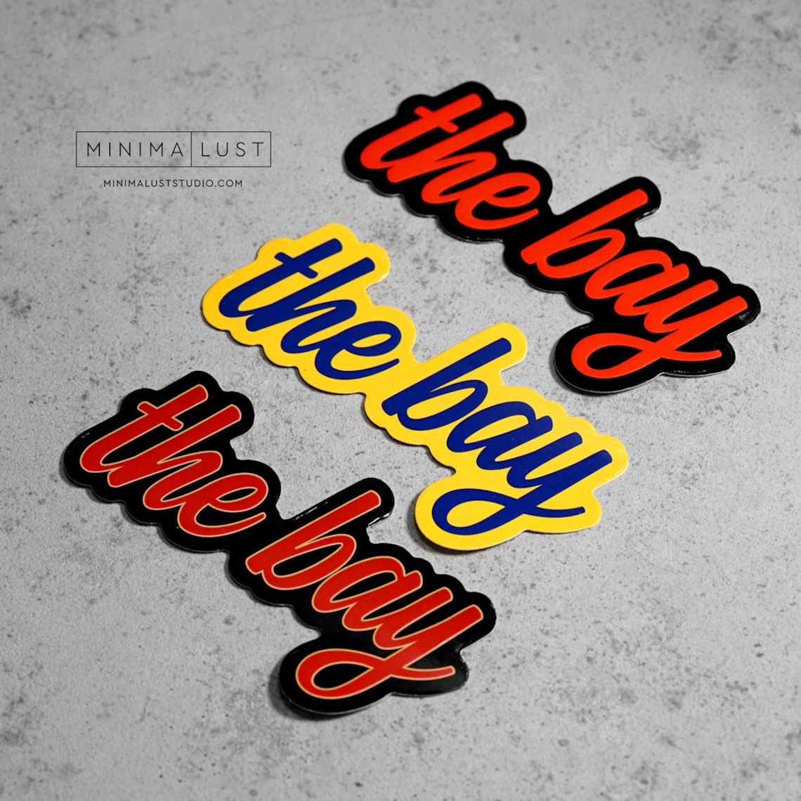 The Bay Die Cut Sticker Blue/yellow Bay Area SF - Etsy