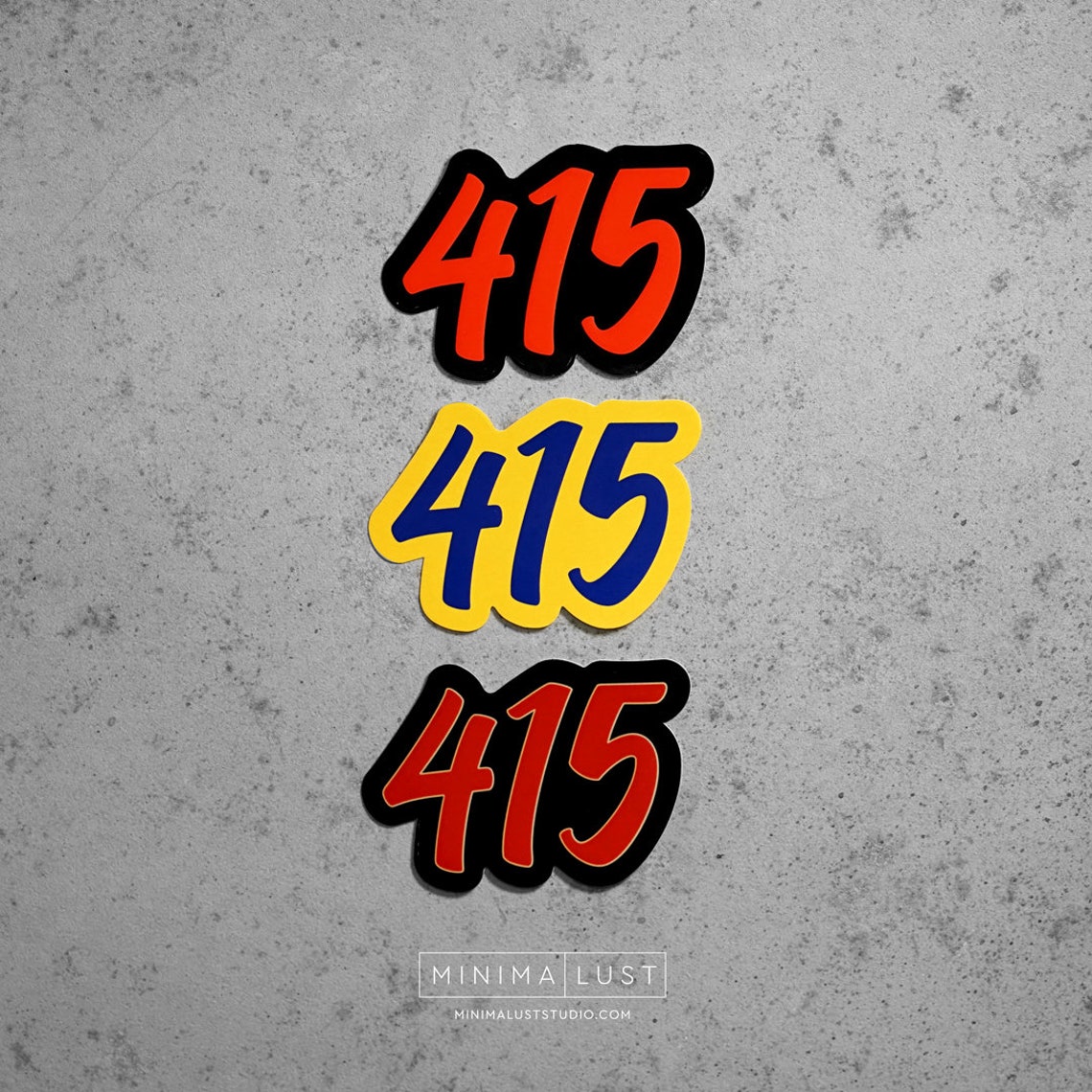 415 Black & Orange Die Cut Sticker - SF Giants - Frisco - Giants - Bay ...