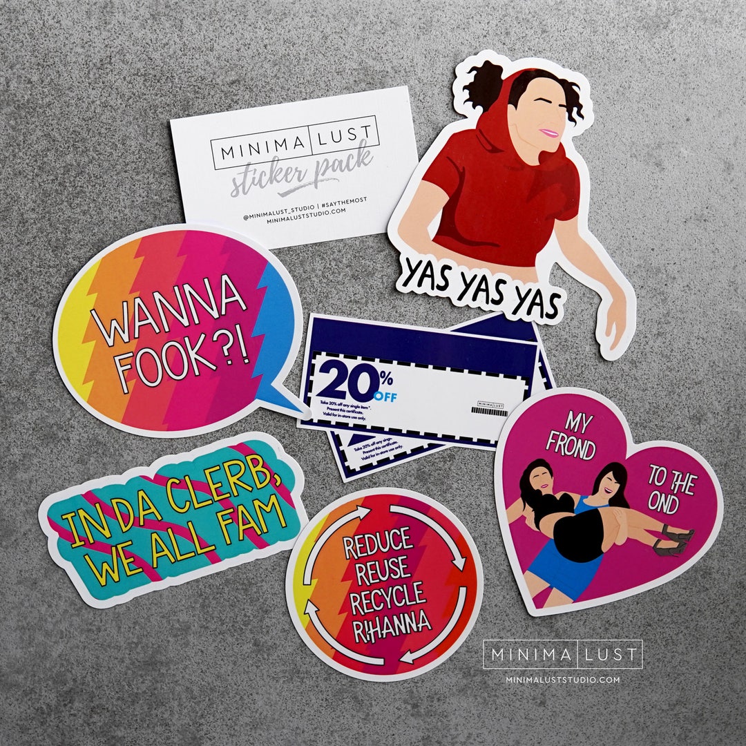 The Broad City Sticker Pack - Abbi and Ilana - Broad City - Broad City ...