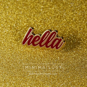 Hella Red & Gold Enamel Label Pin - San Francisco 49ers - San Francisco ...