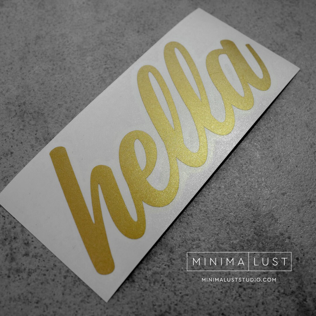 Hella Gold Vinyl Decal - SF Giants - Warriors - A's - 49ers - Niners ...