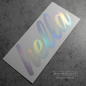 Hella Silver Holographic Vinyl Decal - SF Giants - Warriors - A's ...